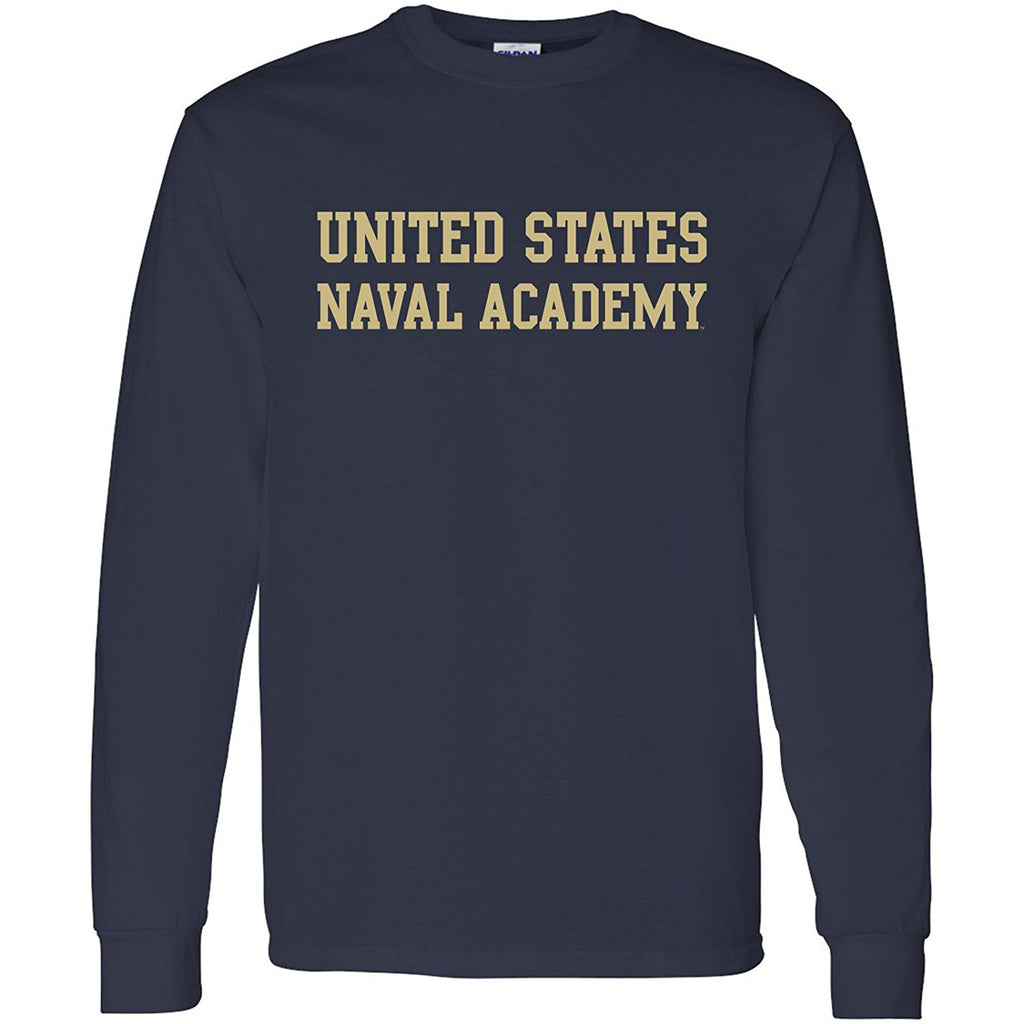 United States Naval Academy Midshipmen Basic Block Long Sleeve T-Shirt ...