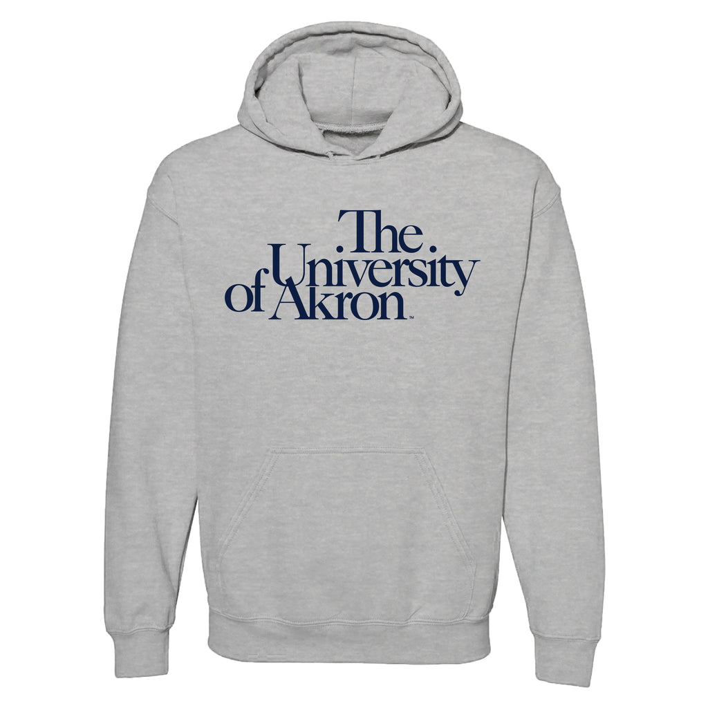 University of Akron Institutional Logo Hoodie - Sport Grey ...