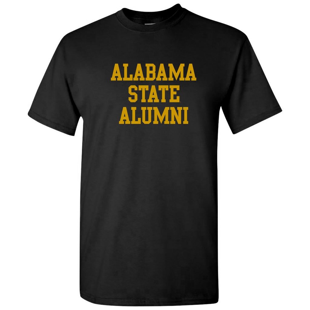 Alabama State University Hornets Basic Block Alumni Short Sleeve T Shi ...