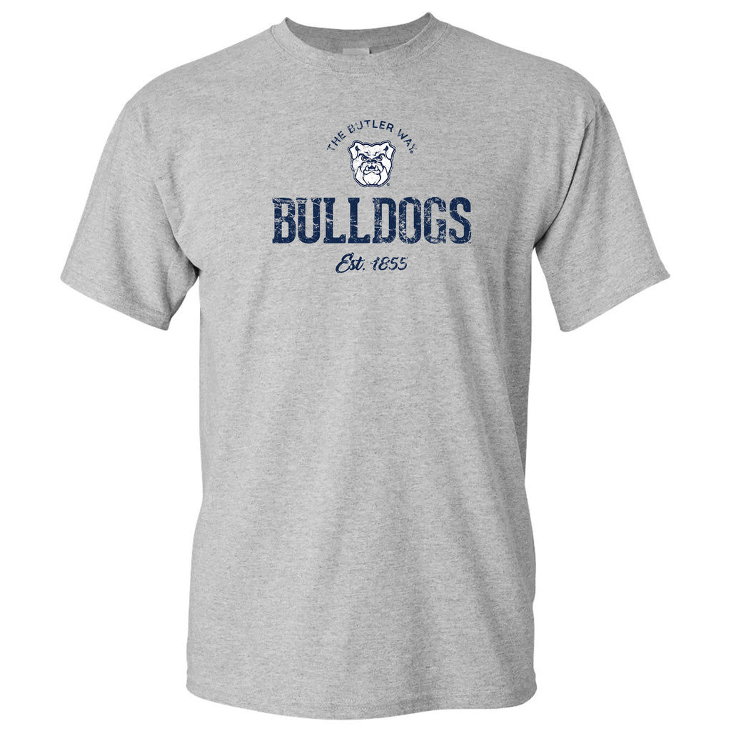 Butler University Bulldogs Established Arch Logo Short Sleeve T Shirt ...