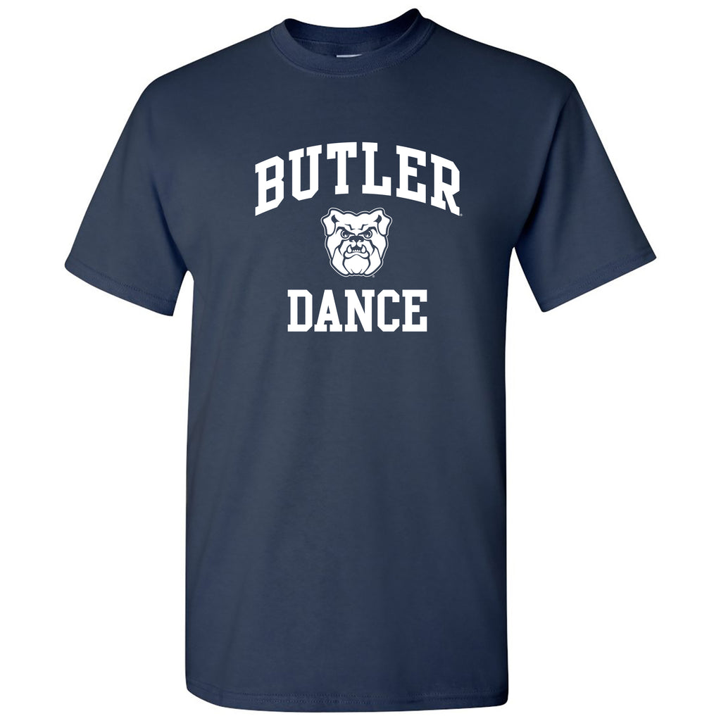 Butler University Bulldogs Arch Logo Dance Short Sleeve T Shirt - Navy ...
