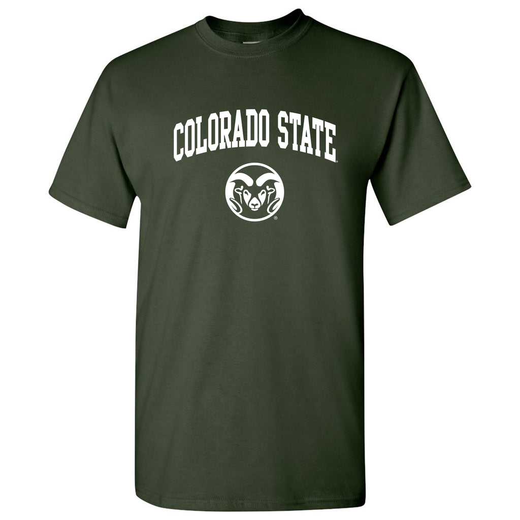 Colorado State University Rams Arch Logo Short Sleeve T Shirt - Forest ...