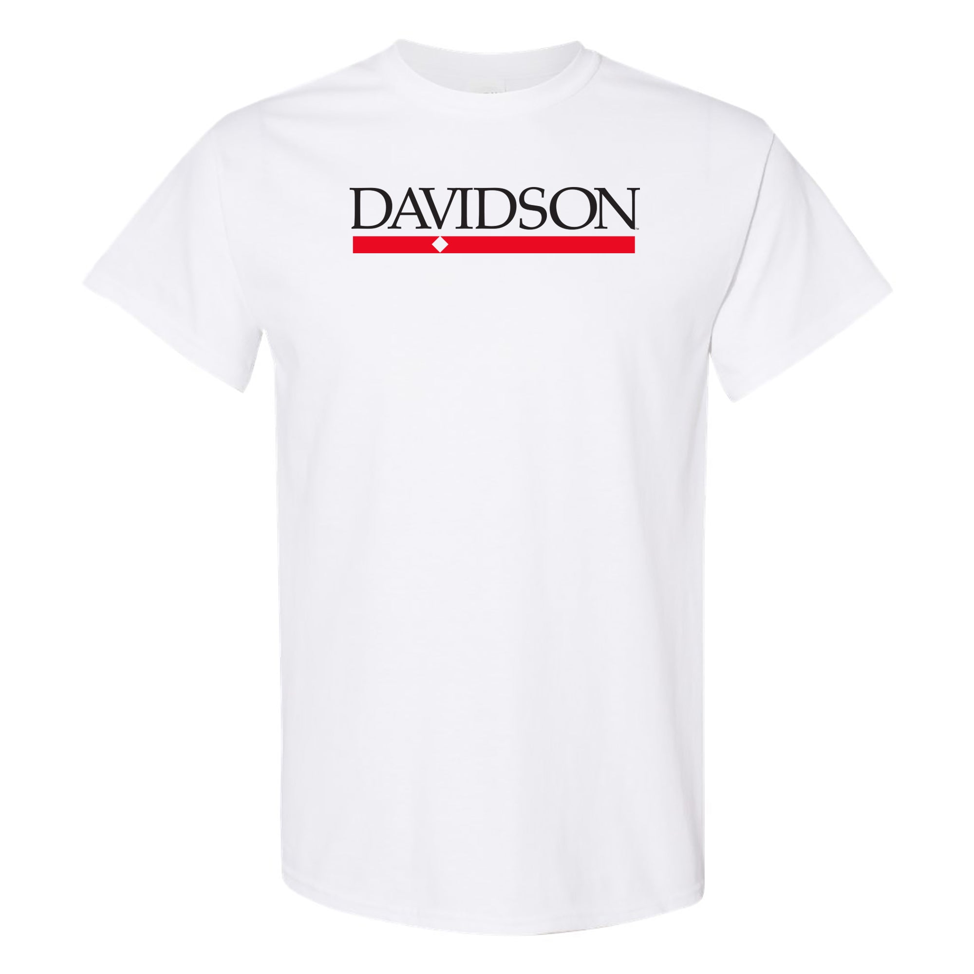 Davidson Wildcats Institutional Logo T Shirt - White