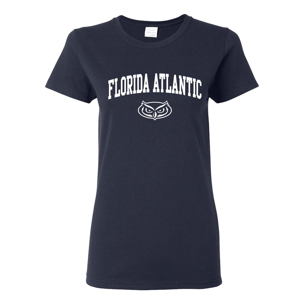 Florida Atlantic University Owls Arch Logo Women's Short Sleeve T Shir ...