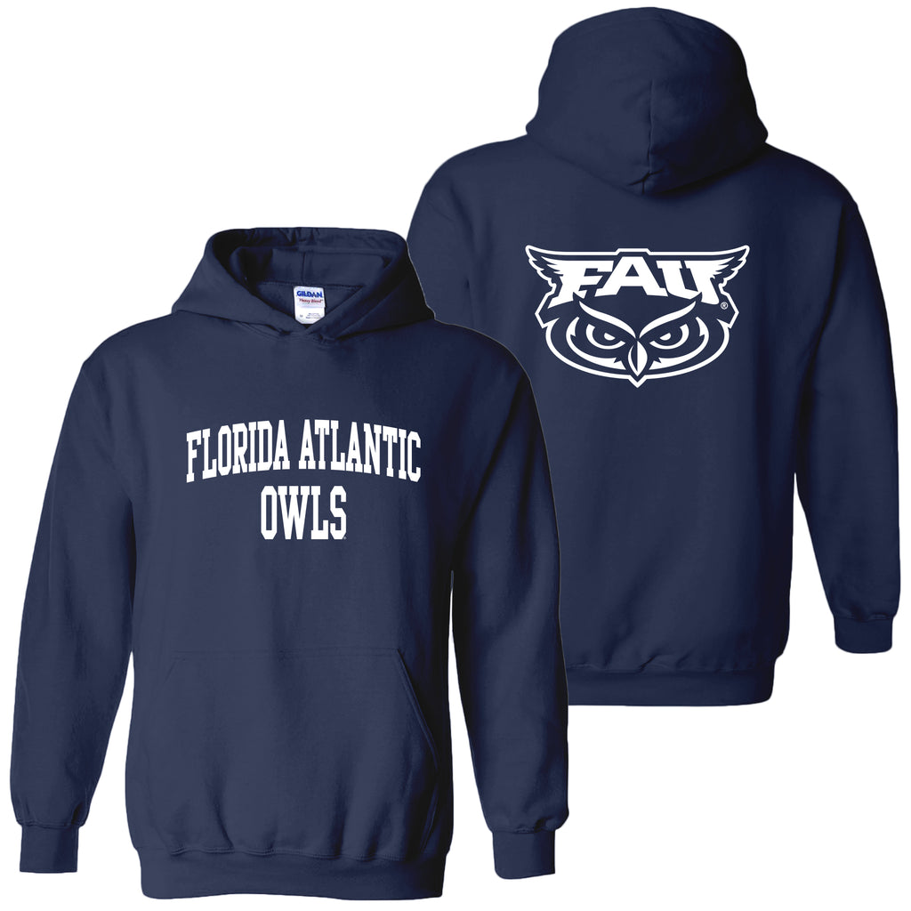 Florida Atlantic University Owls Front Back Print Heavy Blend Hoodie ...