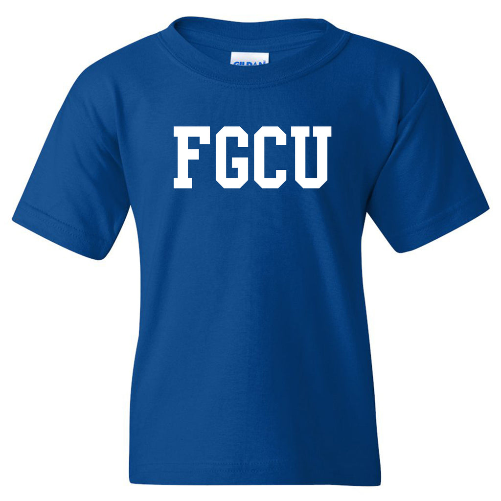 Florida Gulf Coast University Eagles Basic Block Youth Short Sleeve T ...