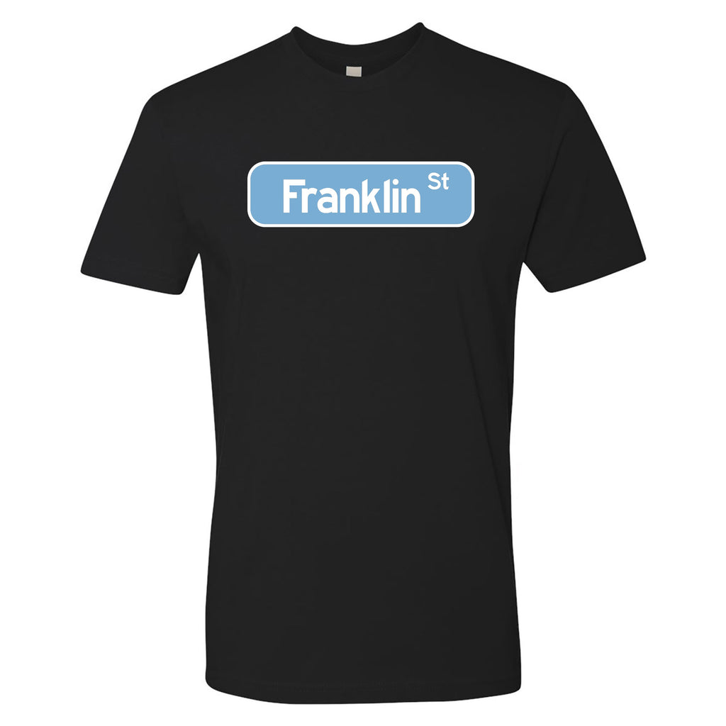 Franklin Street Sign Next Level T Shirt - Black – Underground Printing