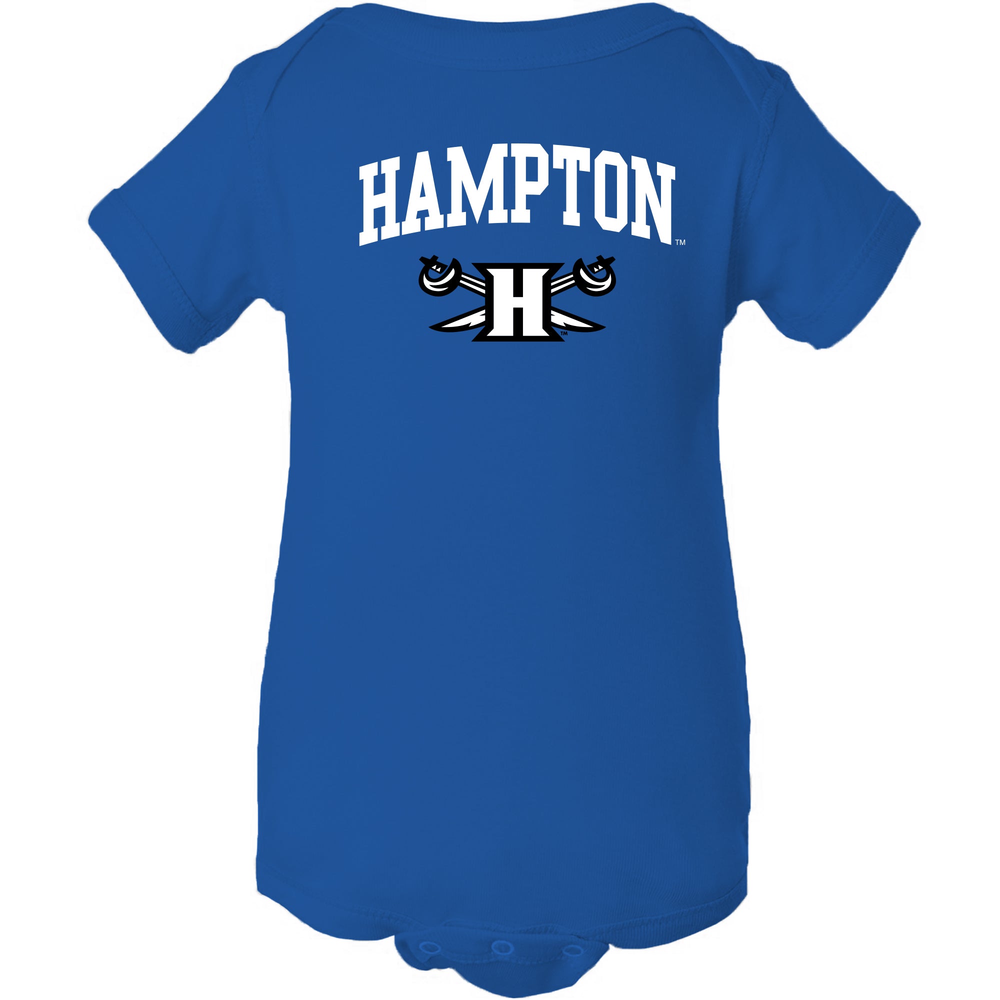 Hampton University Pirates Arch Logo Creeper - Royal