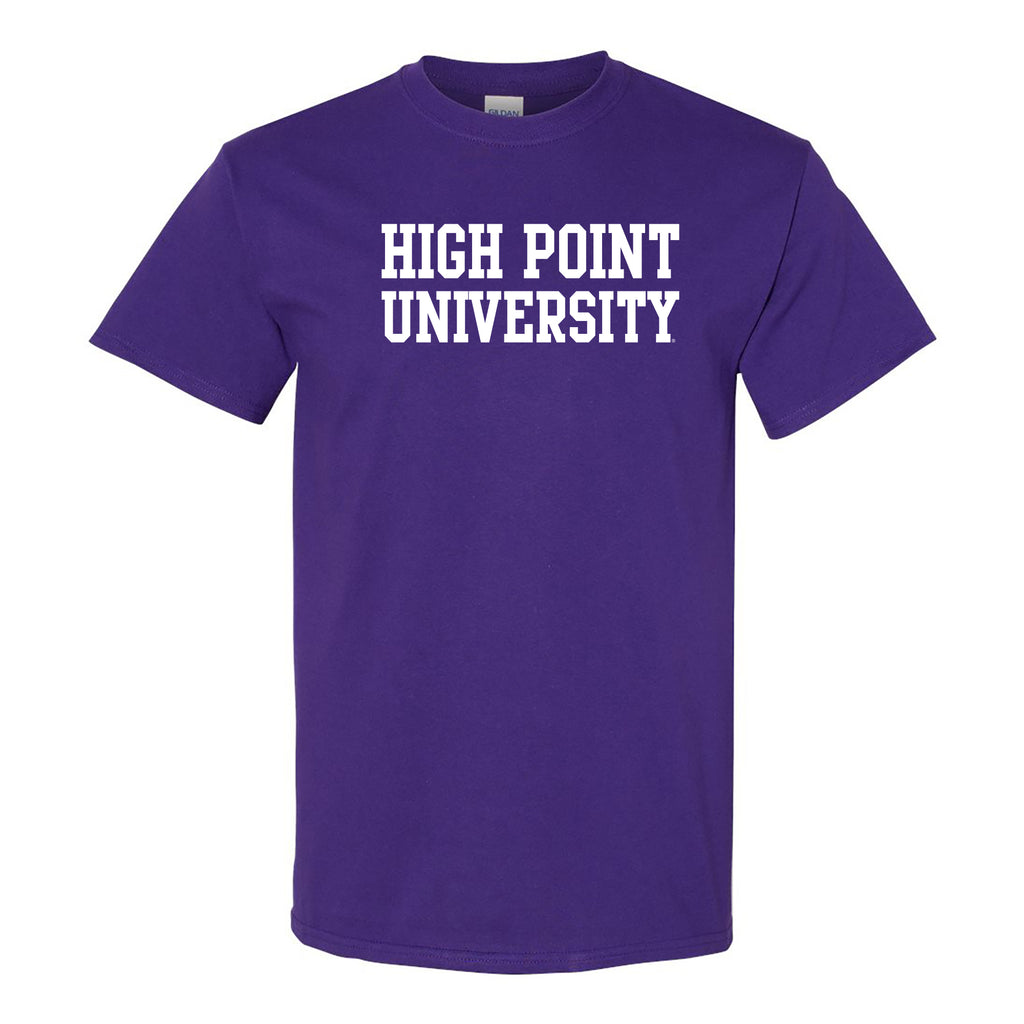 High Point University Panthers Basic Block Short Sleeve T Shirt - Purp ...