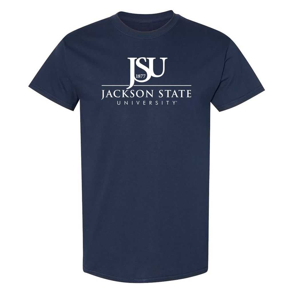 Jackson State Tigers Institutional Logo T Shirt - Navy – Underground ...