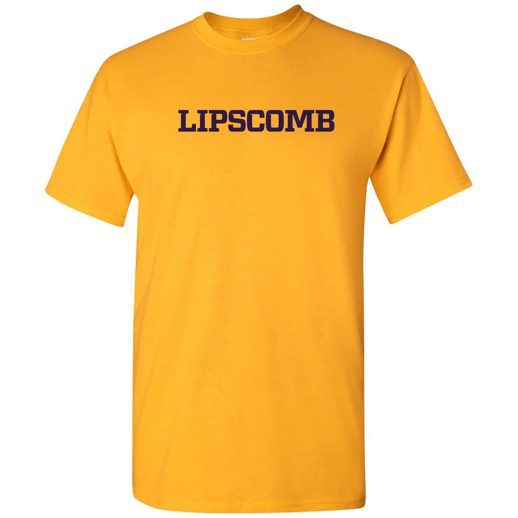 Lipscomb University Bisons Basic Block Short Sleeve T Shirt - Gold ...