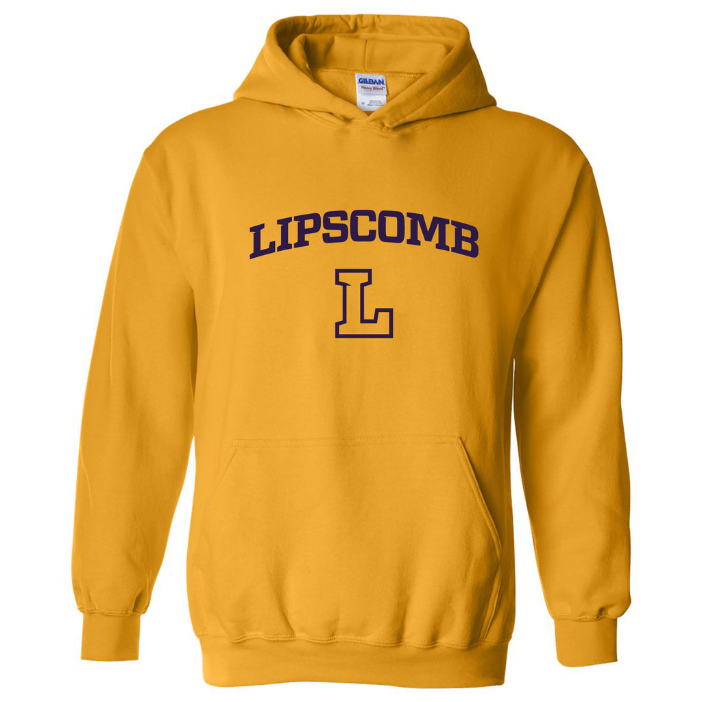 Lipscomb University Bisons Arch Logo Heavy Blend Hoodie - Gold ...