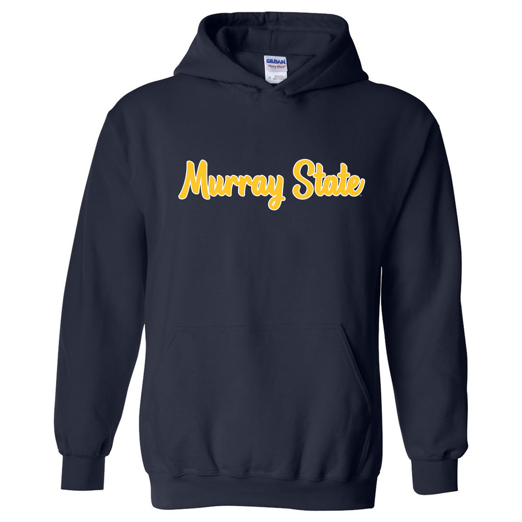 Murray State University Racers Basic Script Heavy Blend Hoodie - Navy ...
