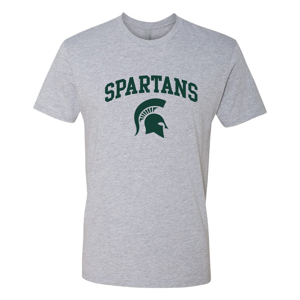 Michigan State University Spartans Arch Logo Short Sleeve T Shirt - He ...