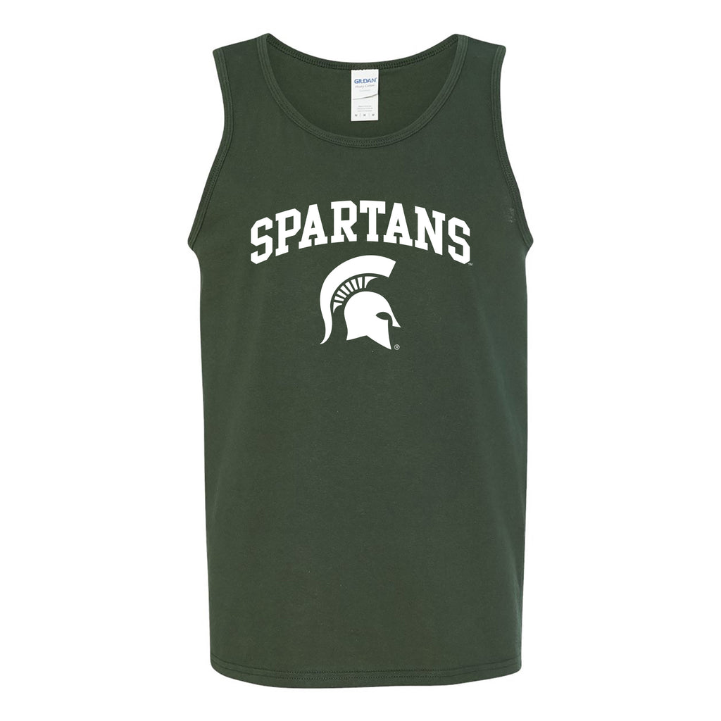 Michigan State University Spartans Arch Logo Tank Top - Forest Green ...