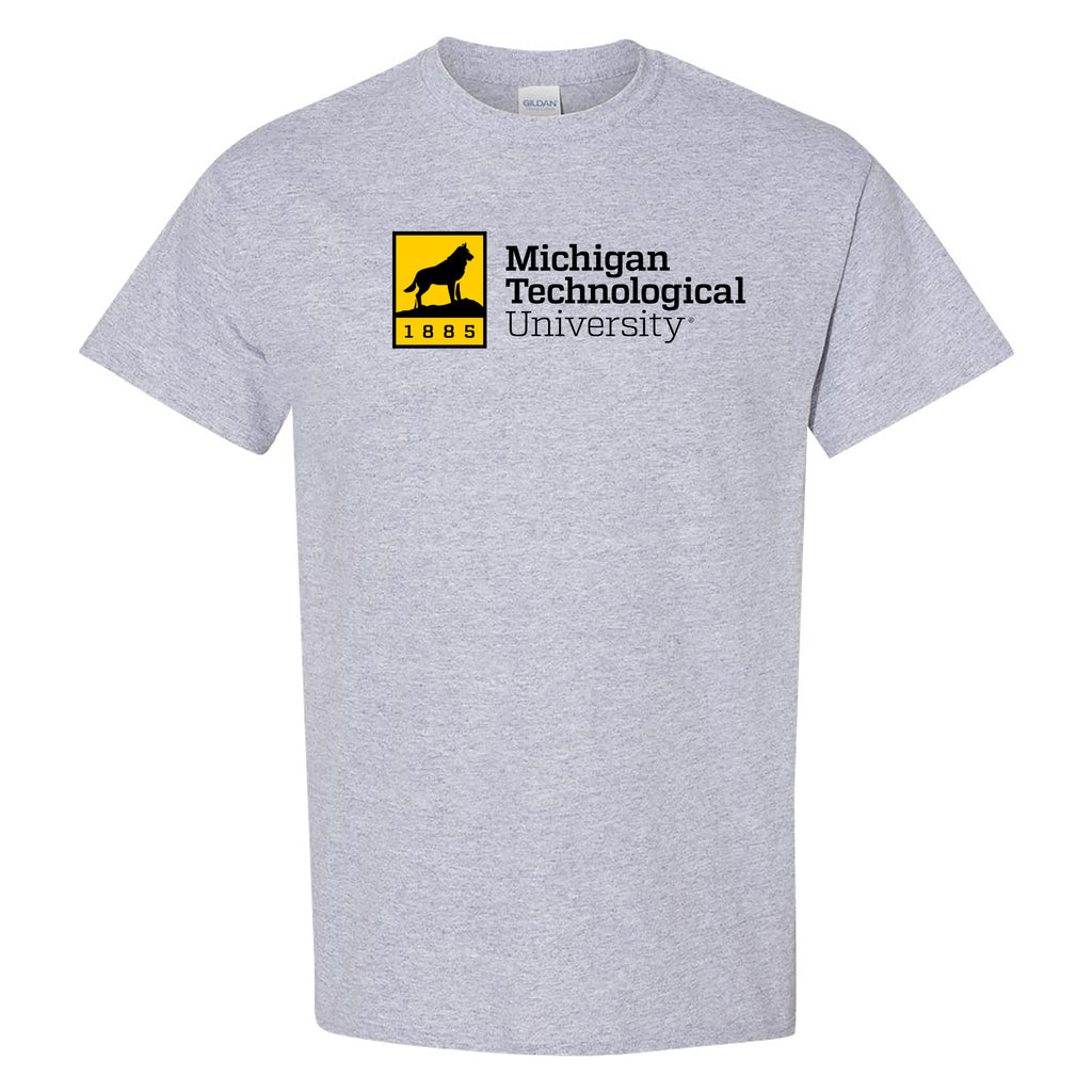 Michigan Technological University Huskies Institutional Logo Cotton T ...