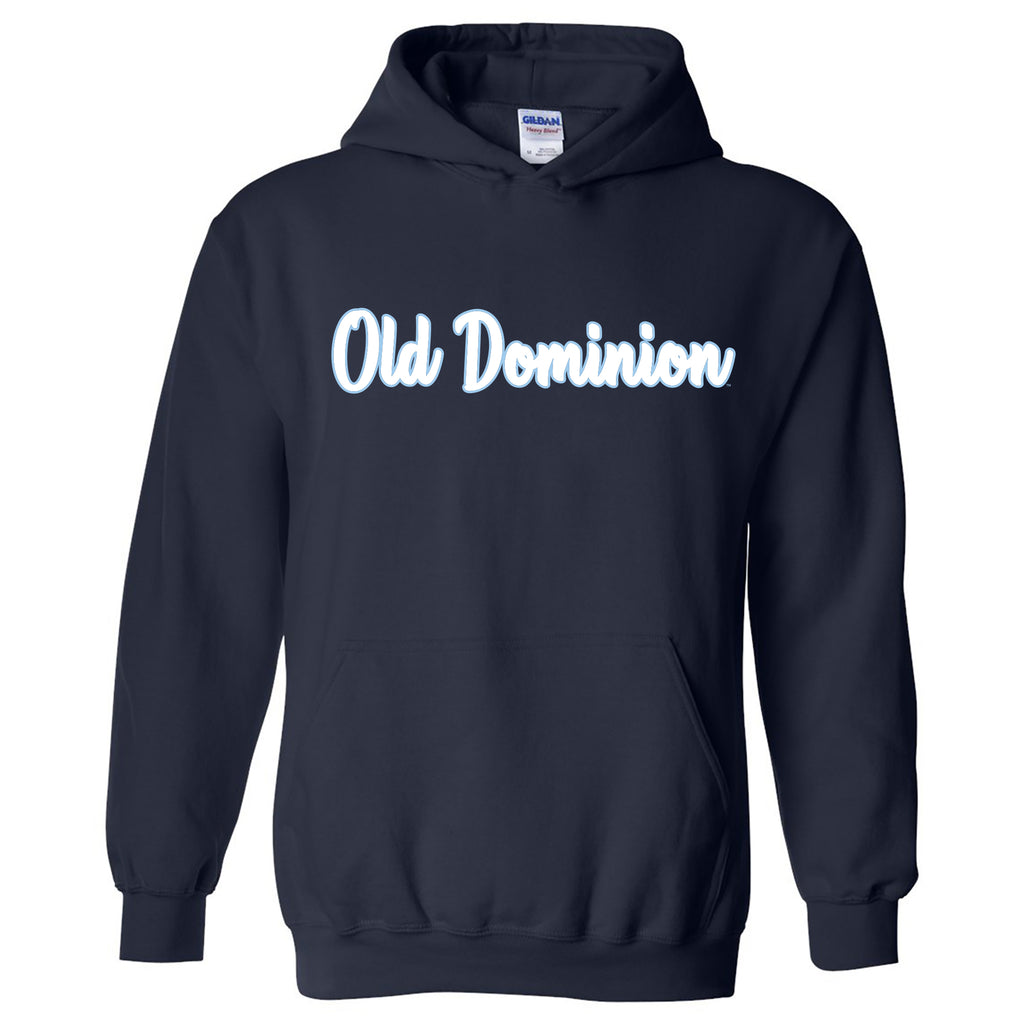 Old Dominion University Monarchs Basic Script Heavy Blend Hoodie - Nav ...