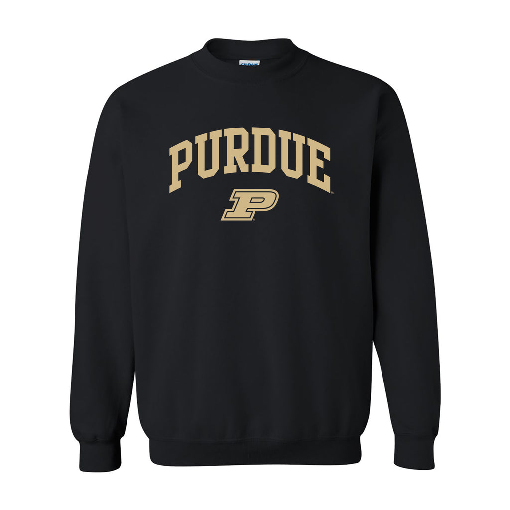 Purdue Boilermakers Arch Logo Crewneck Sweatshirt - Black – Underground ...
