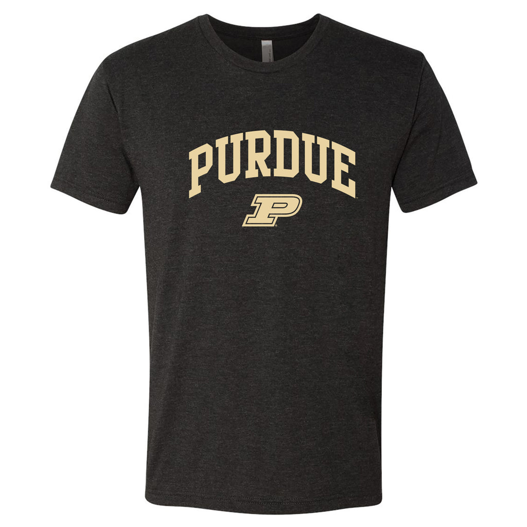 Purdue University Boilermakers Arch Logo Short Sleeve T Shirt- Vintage ...