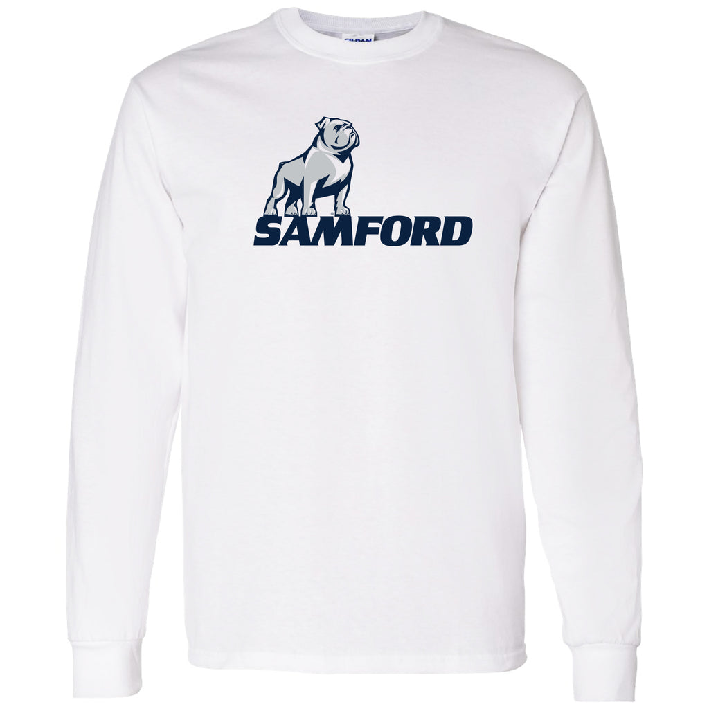 Samford Primary Logo Long Sleeve - White – Underground Printing
