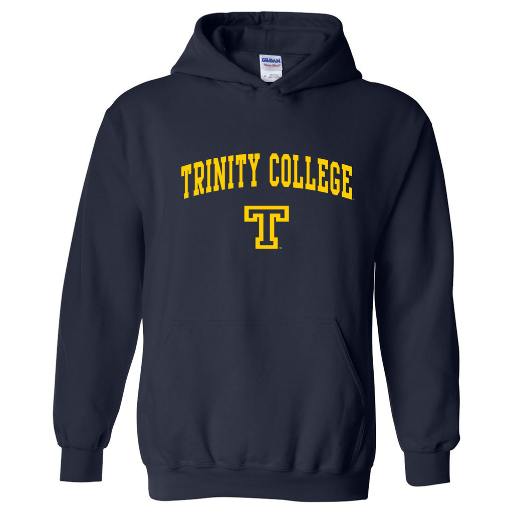 Trinity College Bantams Arch Logo Heavy Blend Hoodie - Navy ...