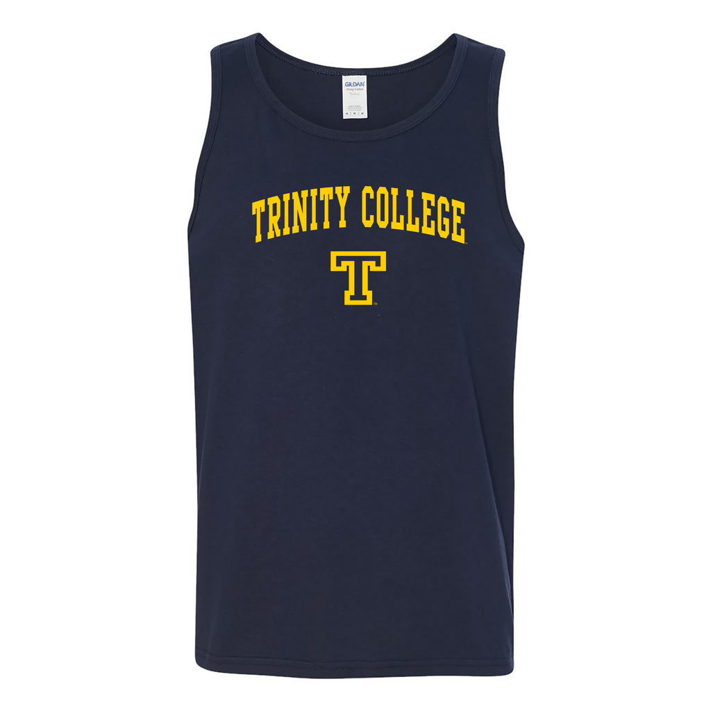 Trinity College Bantams Arch Logo Heavy Cotton Tank Top - Navy ...