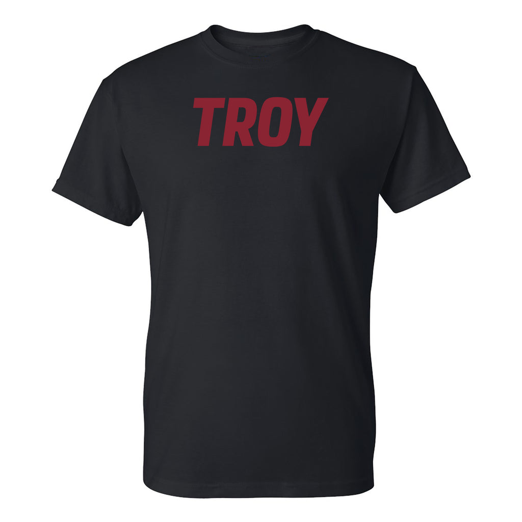Troy Trojans Basic Block T Shirt - Black – Underground Printing