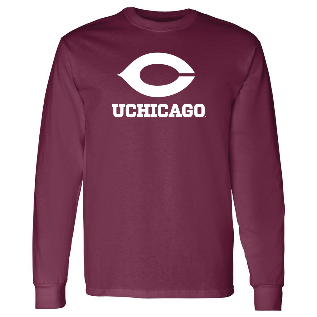 UChicago Primary Logo Long Sleeve - Maroon – Underground Printing