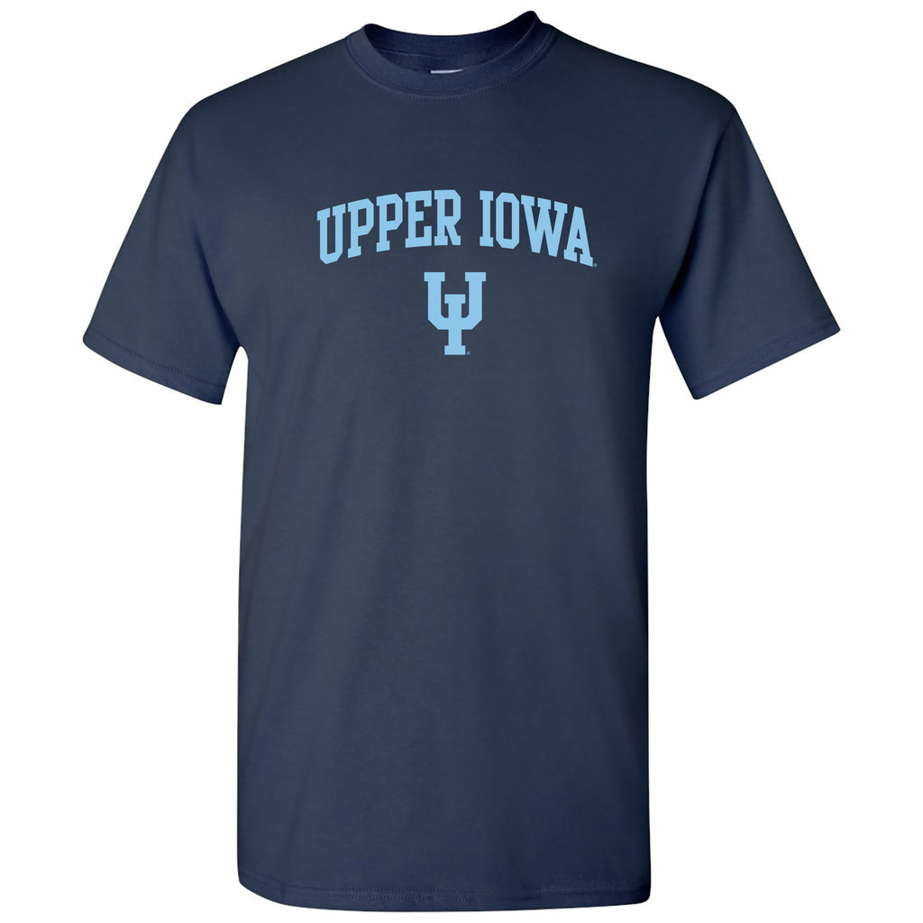 Upper Iowa University Peacocks Arch Logo Basic Cotton Short Sleeve T S ...