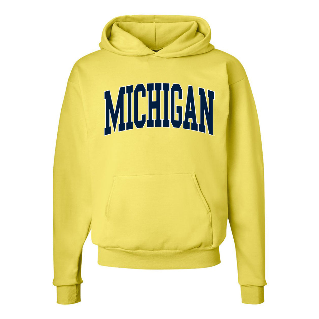 Michigan Wolverines Mega Arch Hoodie - Yellow – Underground Printing