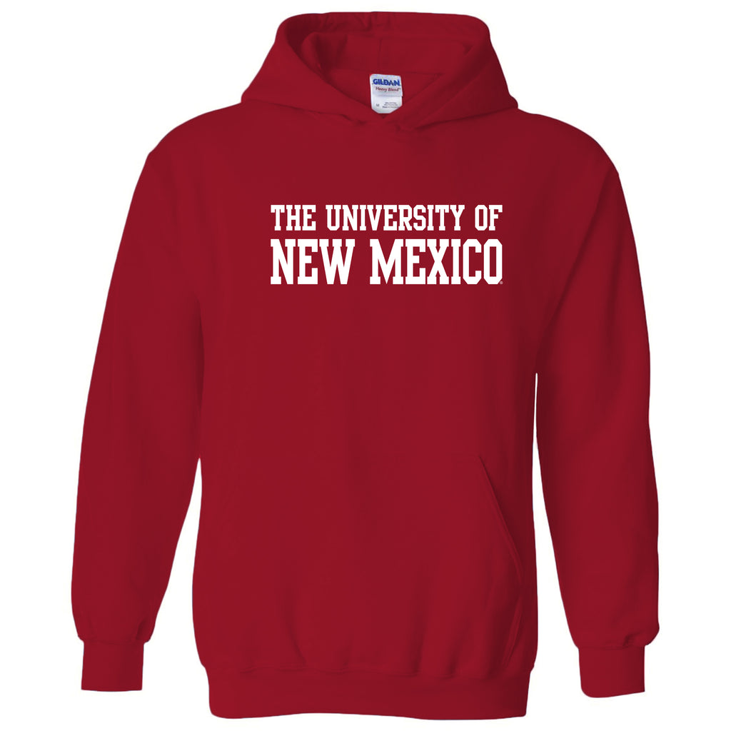 University of New Mexico Lobos Basic Block Cotton Hoodie - Red ...
