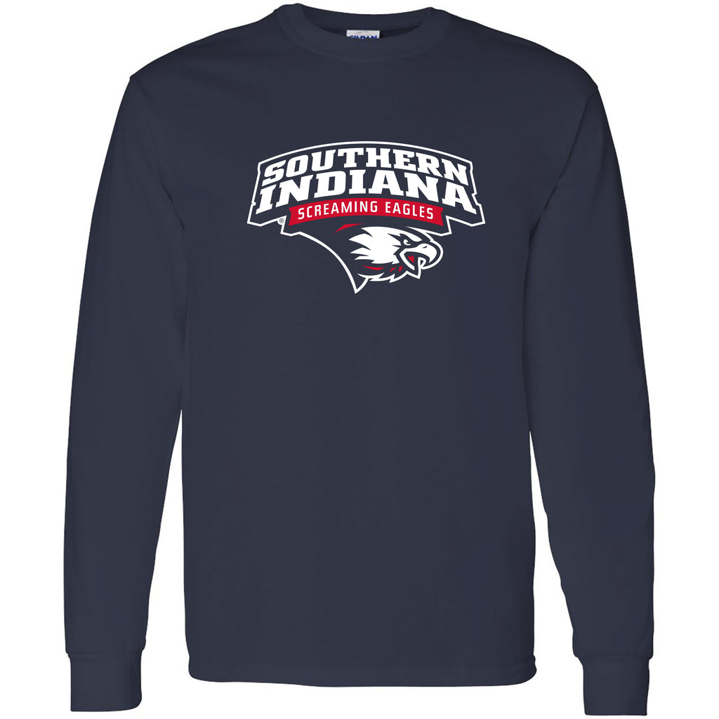University of Southern Indiana Screaming Eagles Arch Logo Basic Cotton ...