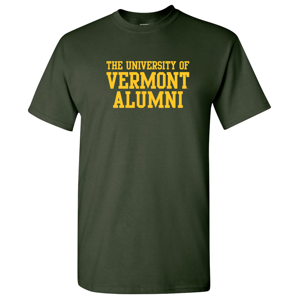 University of Vermont Catamounts Alumni Basic Block T Shirt - Forest ...