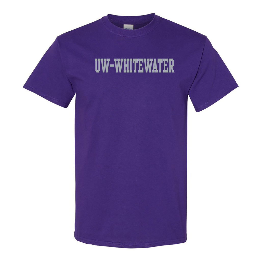 UW-Whitewater Basic Block T-Shirt - Purple – Underground Printing