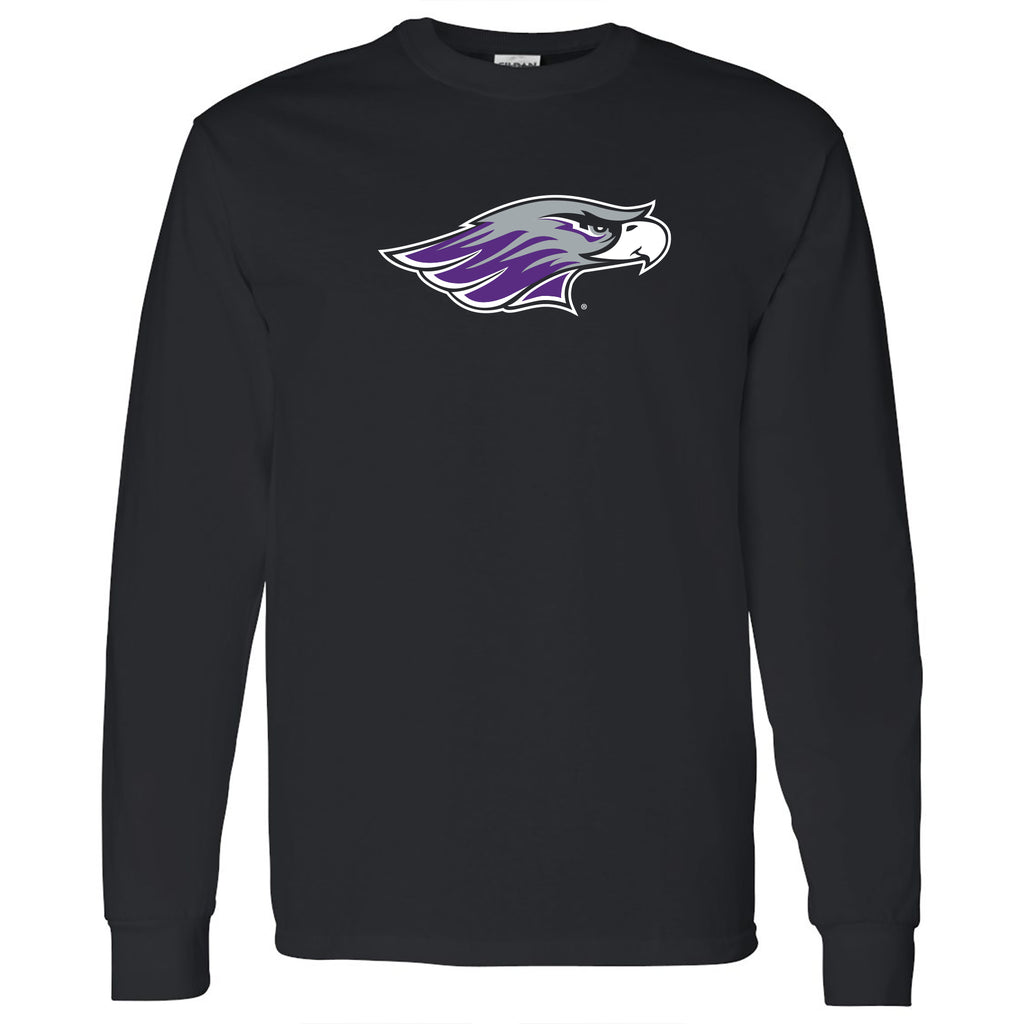 UW-Whitewater Primary Logo Long Sleeve - Black – Underground Printing