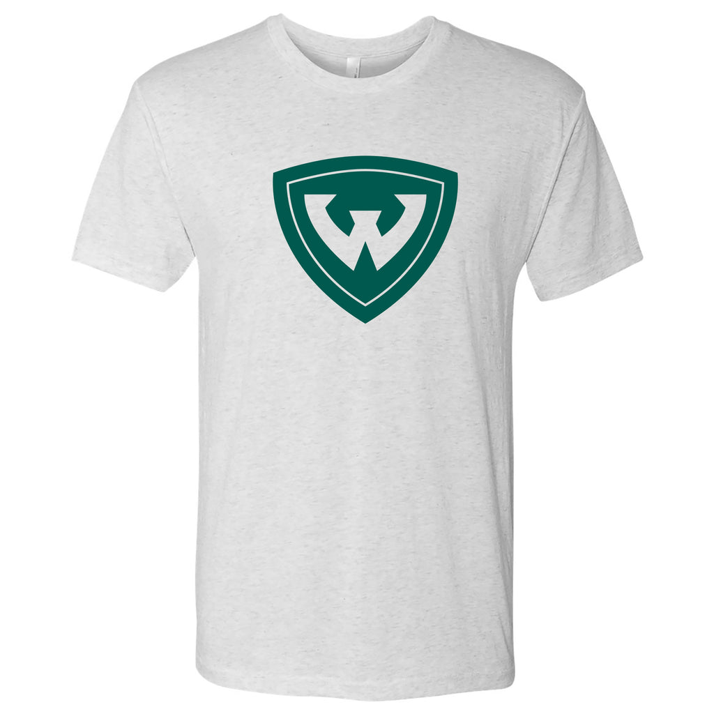 Wayne State University Warriors Primary Logo Triblend Short Sleeve T-S ...